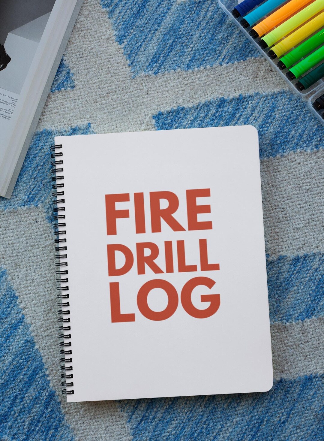 Fire Drill Log Notebook Perfect for Consultants & Analysts Handling ...