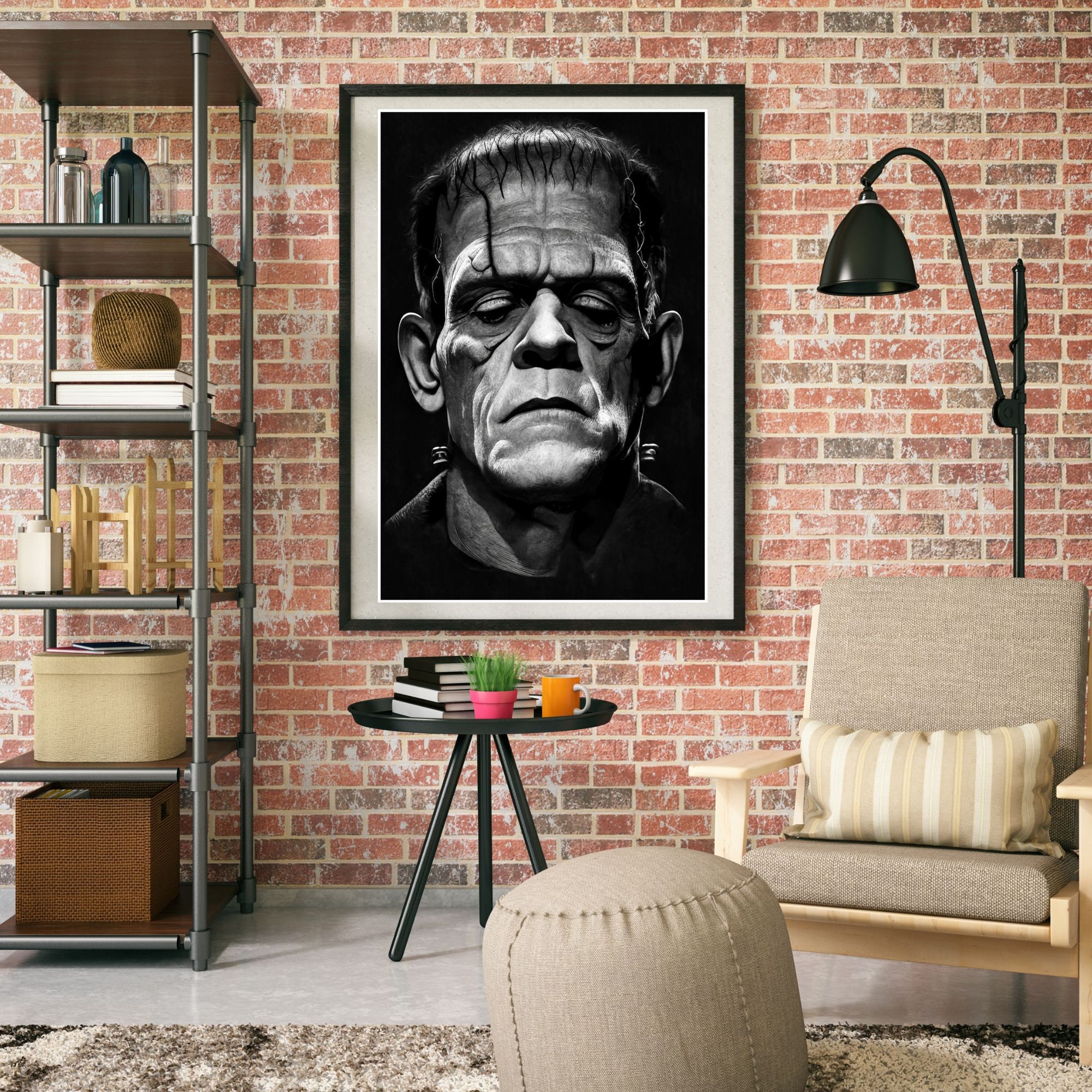 Frankenstein Digital Poster Ai-generated Wall Art for Home Decor Ai ...