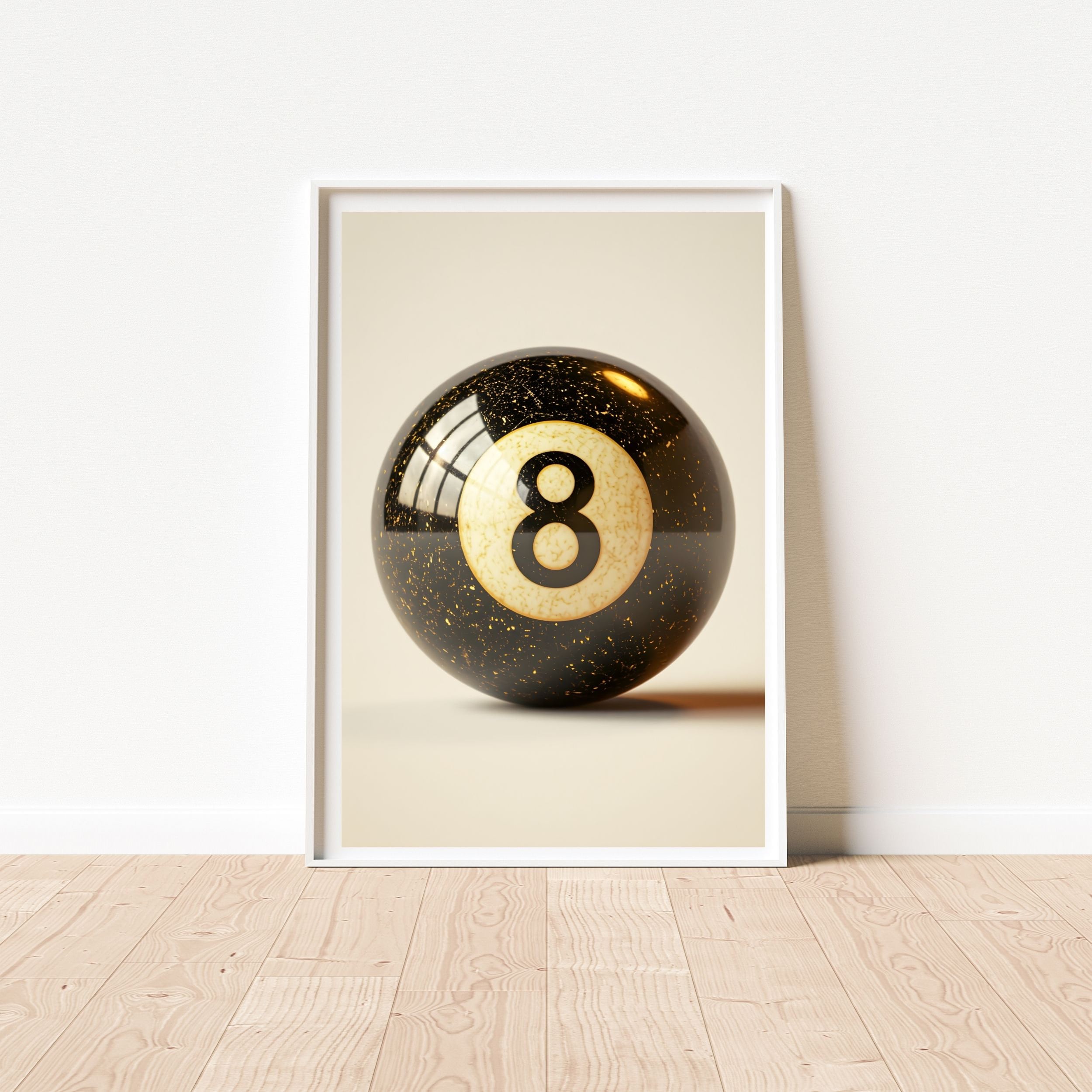 8 Ball Billiards AI Digital Art: Unique Design for Pool Lovers ...