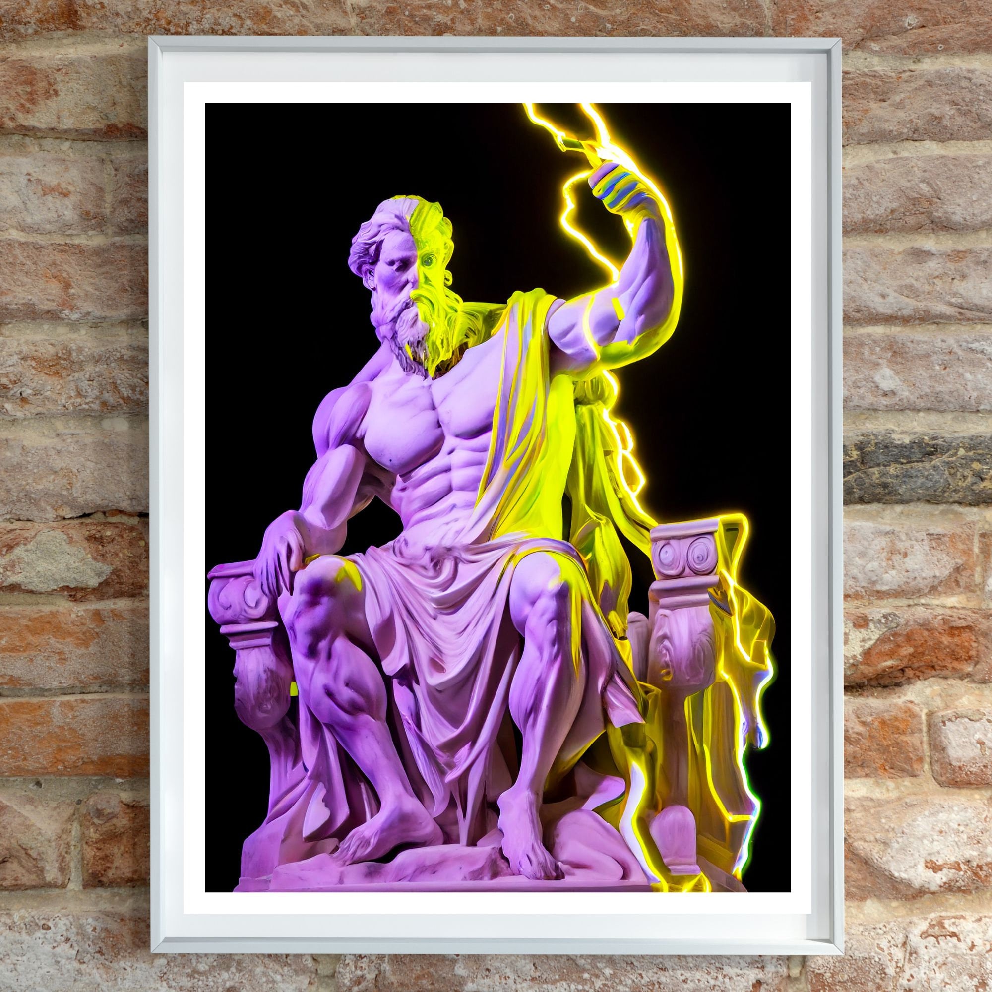 Zeus Printable Wall Art Greek Mythology Art, Greek Statue, Greek Statue ...
