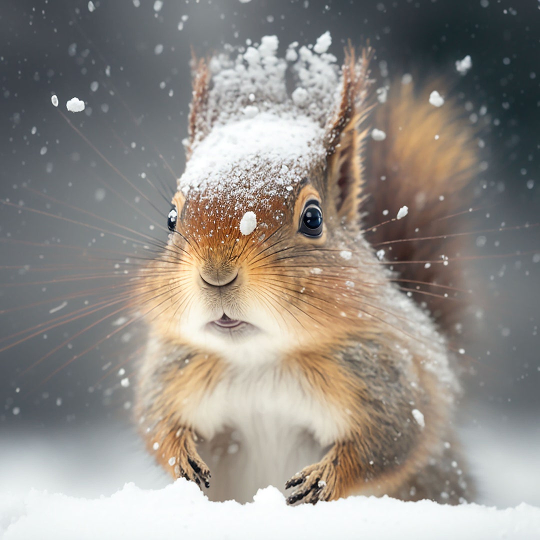 Surprised Squirrel Nature Photography - Digital Print Download - Close ...