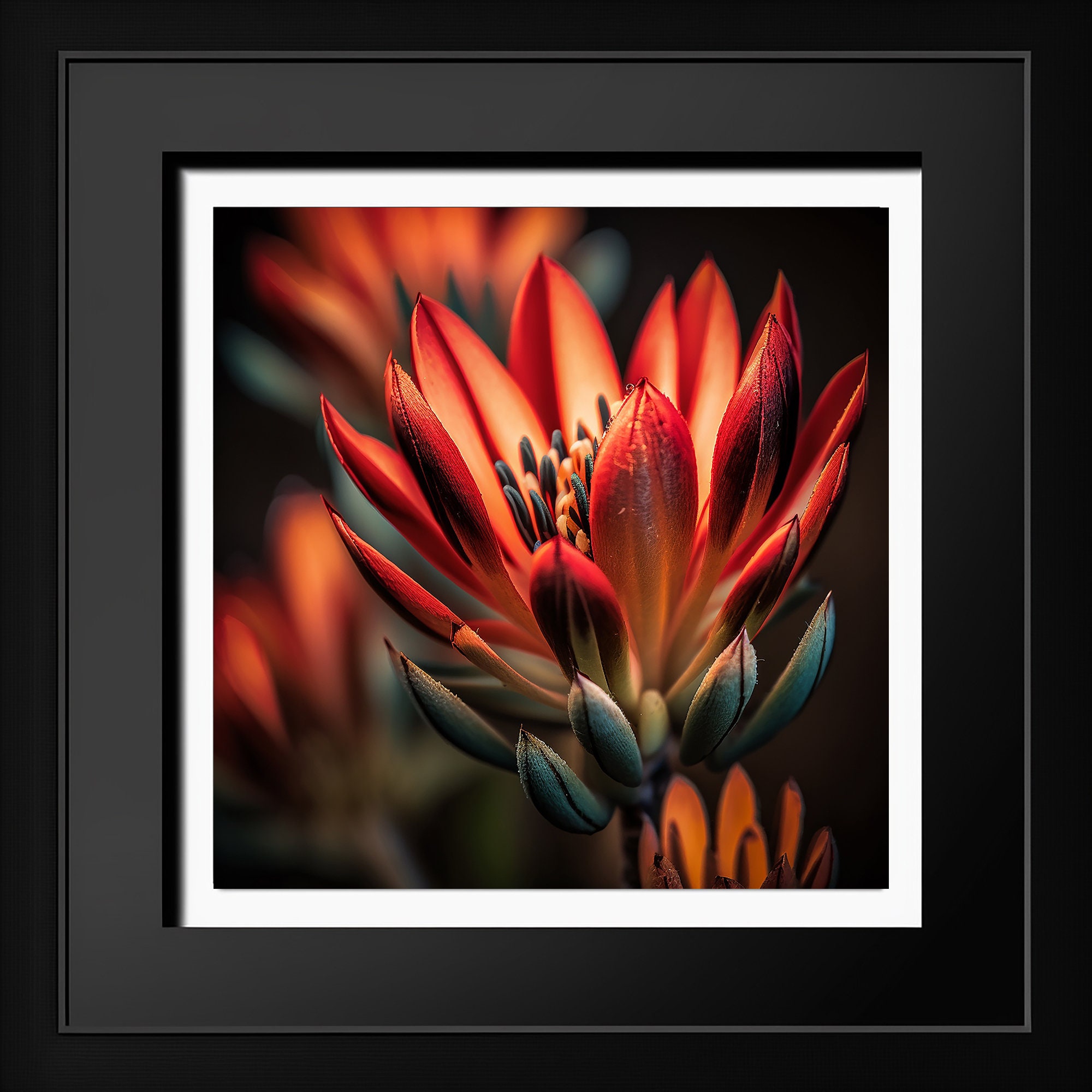 Close up Indian Paintbrush Macro Flower Art - Macro Nature Photography ...