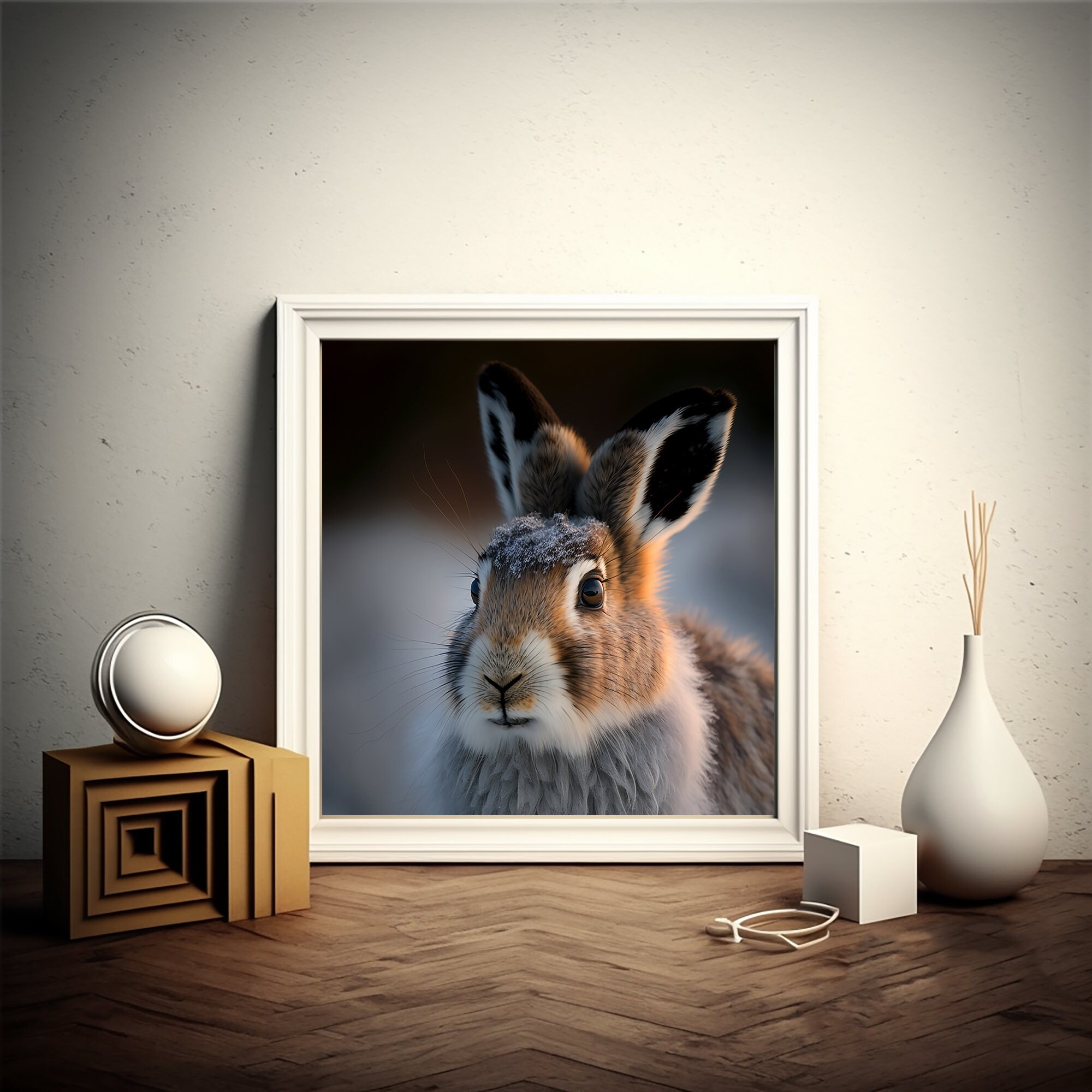 Wild Rabbit Nature Photography - Digital Print Download - Close-up Wild ...