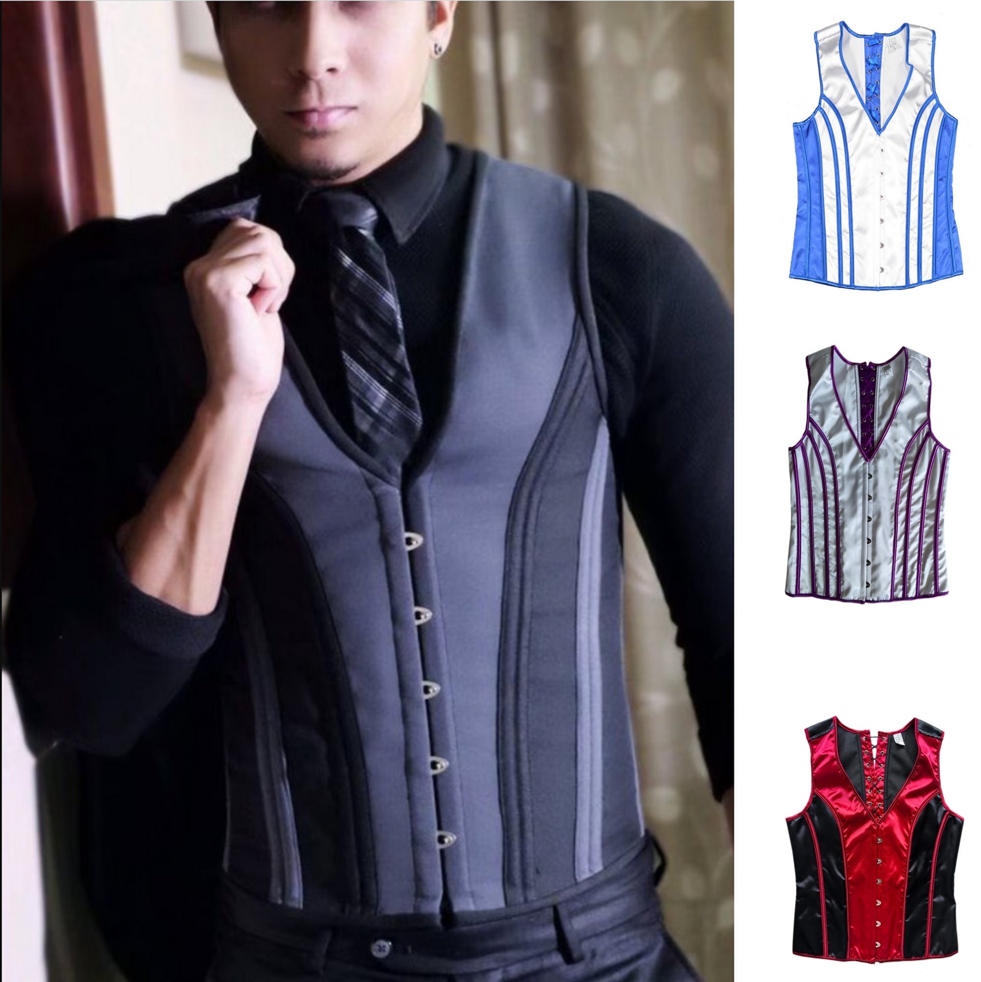 Corset Vest Men