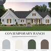 Exterior Paint Color Palette, Contemporary Ranch Paint, Modern Paint ...