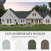 Exterior Paint Color Palette, Contemporary Ranch Paint, Modern Paint ...