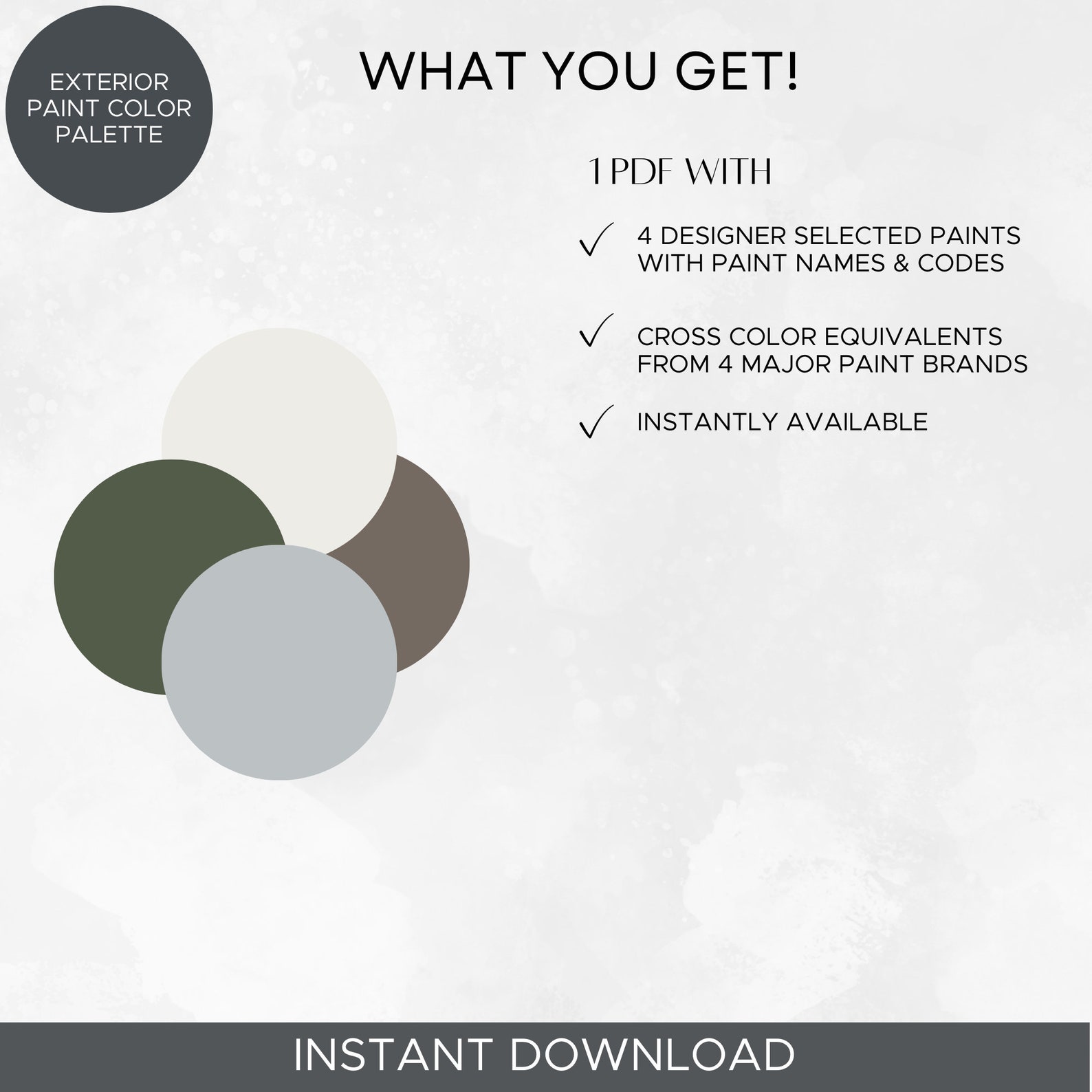 Exterior Paint Color Palette, Contemporary Ranch Paint, Modern Paint ...