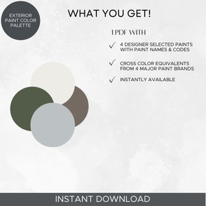 Exterior Paint Color Palette, Contemporary Ranch Paint, Modern Paint ...