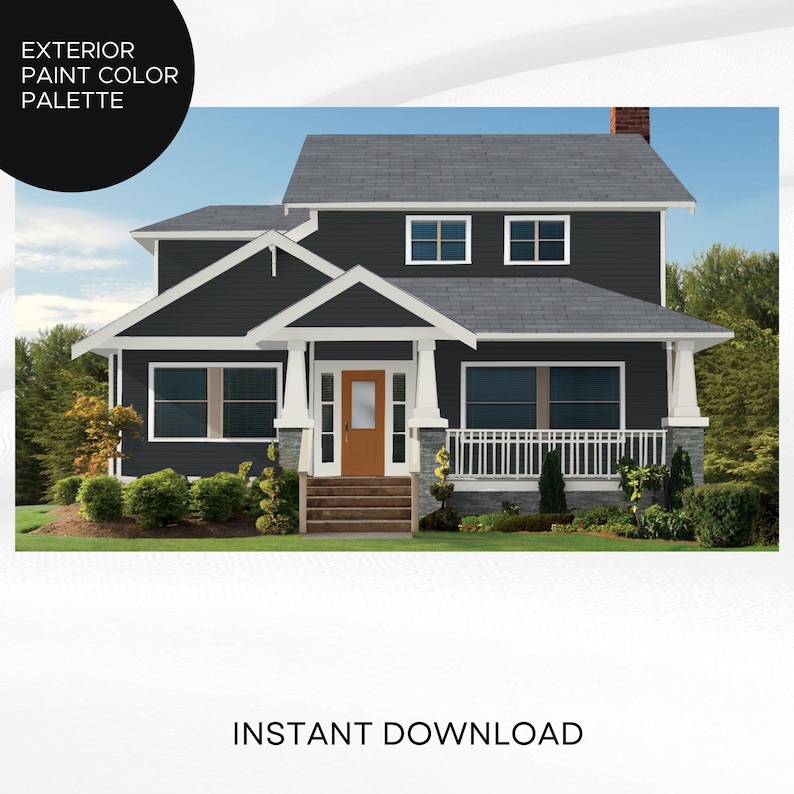 Exterior Paint Palette, Modern Paint Colors, Modern Warmth Exterior ...