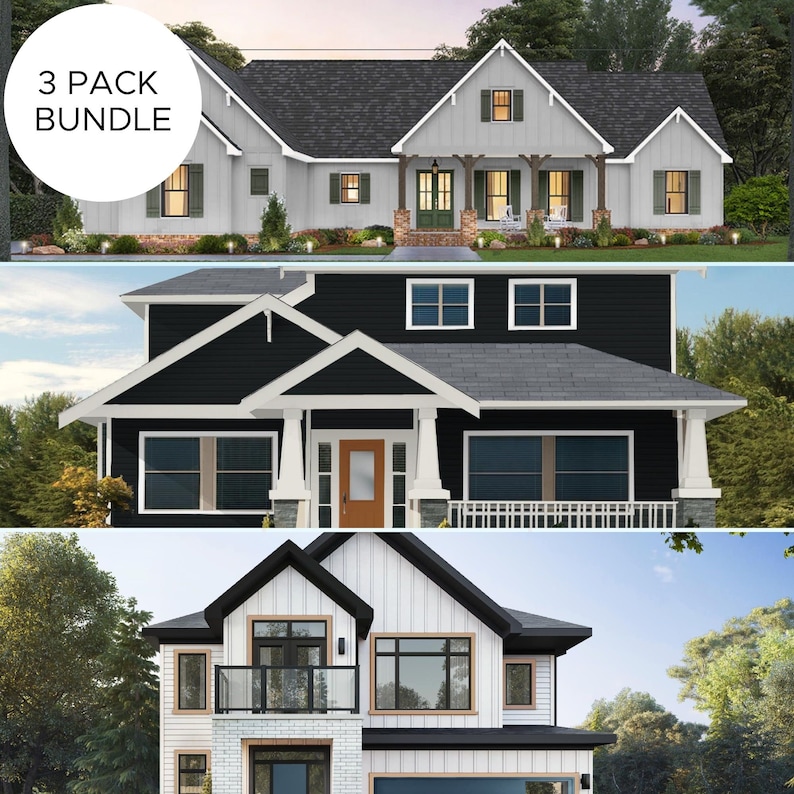 Exterior Paint Palette Bundle, Modern Farmhouse Paint Colors Palette ...