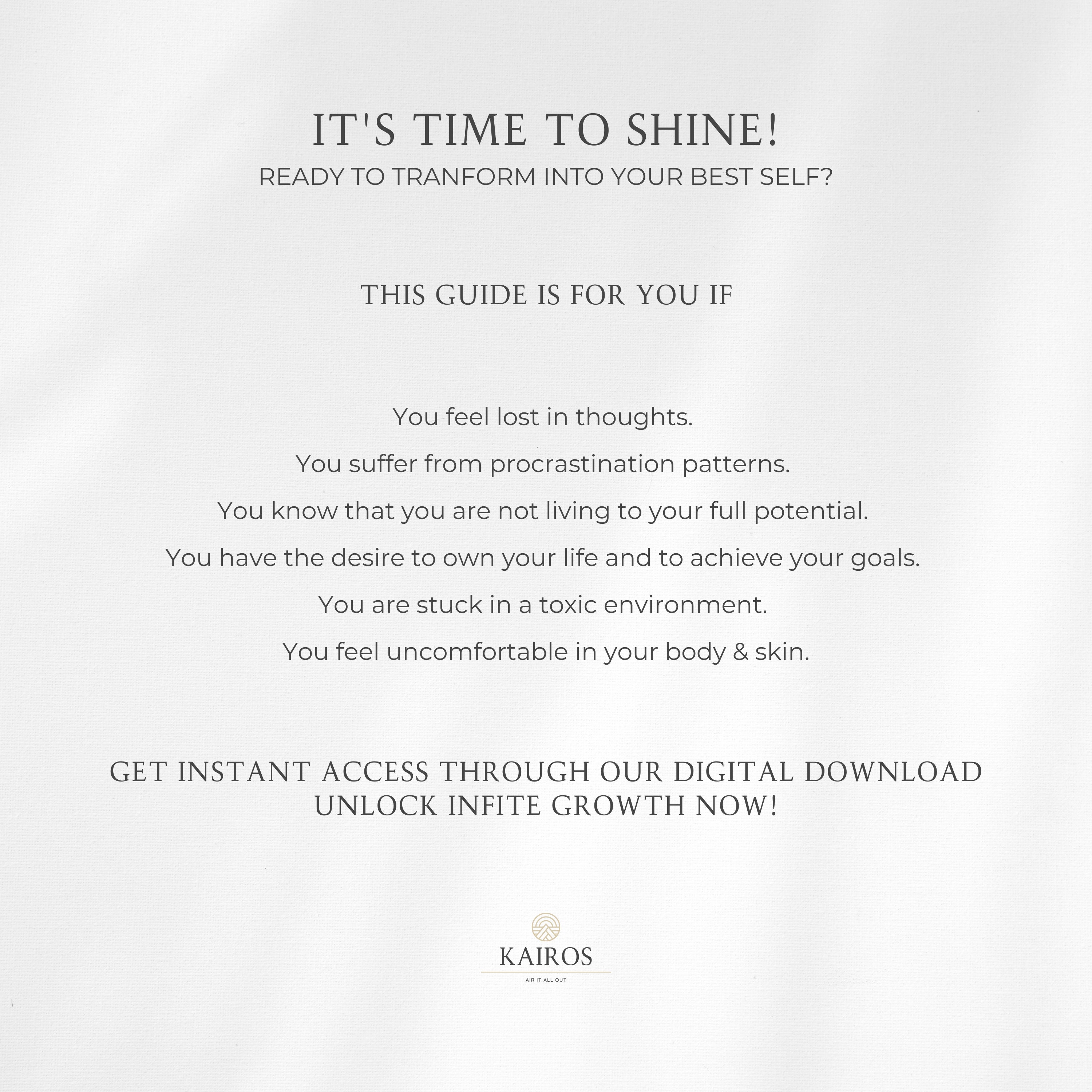 Self Development Guide Personal Development Worksheet That Girl Guide ...