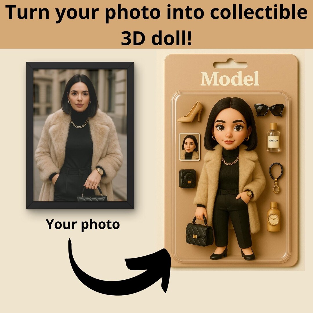 Custom 3D Digital Doll Portrait Based on Profession | Personalized ...