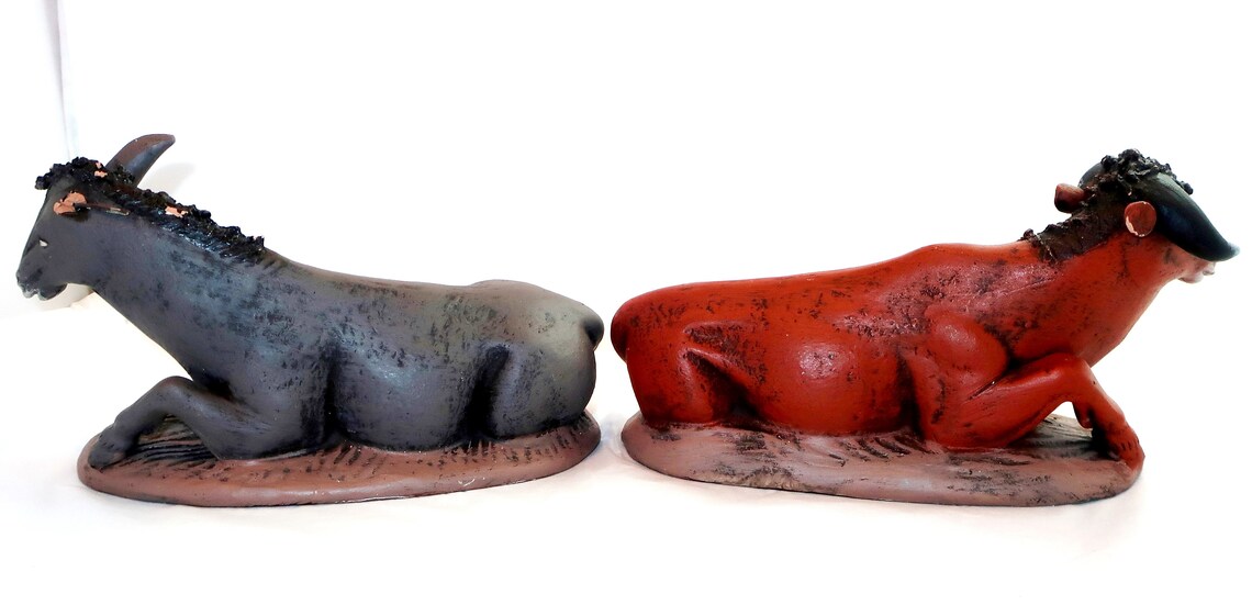 PUIG SPANISH NATIVITY Set 6 Piece Hand Painted Terracotta - Etsy