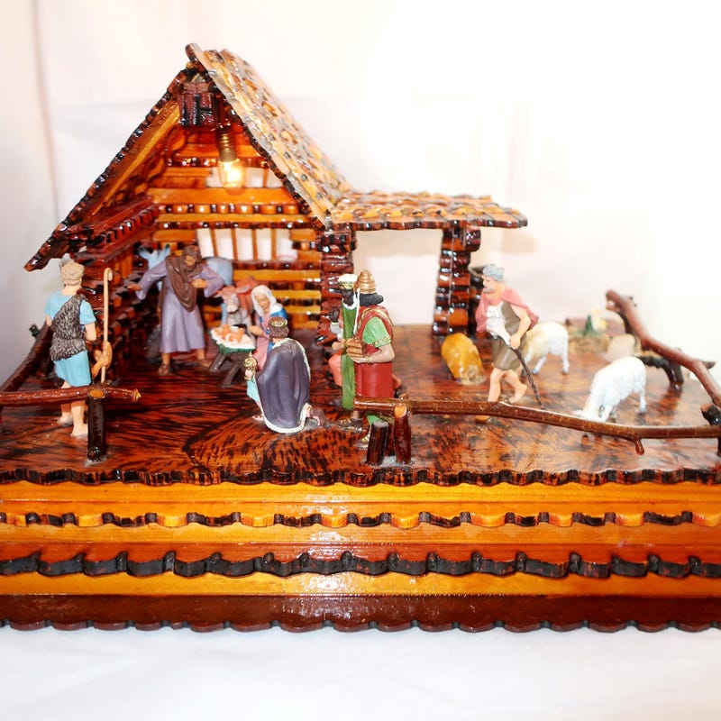 Pewter Nativity Set - Etsy