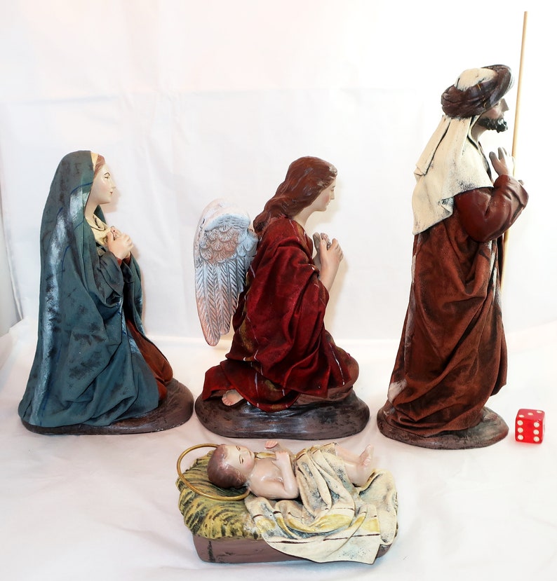 PUIG SPANISH NATIVITY Set 6 Piece Hand Painted Terracotta - Etsy