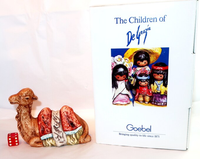 1996 Degrazia NATIVITY CAMEL Goebel Figurine 1045008 El Camello Laying ...