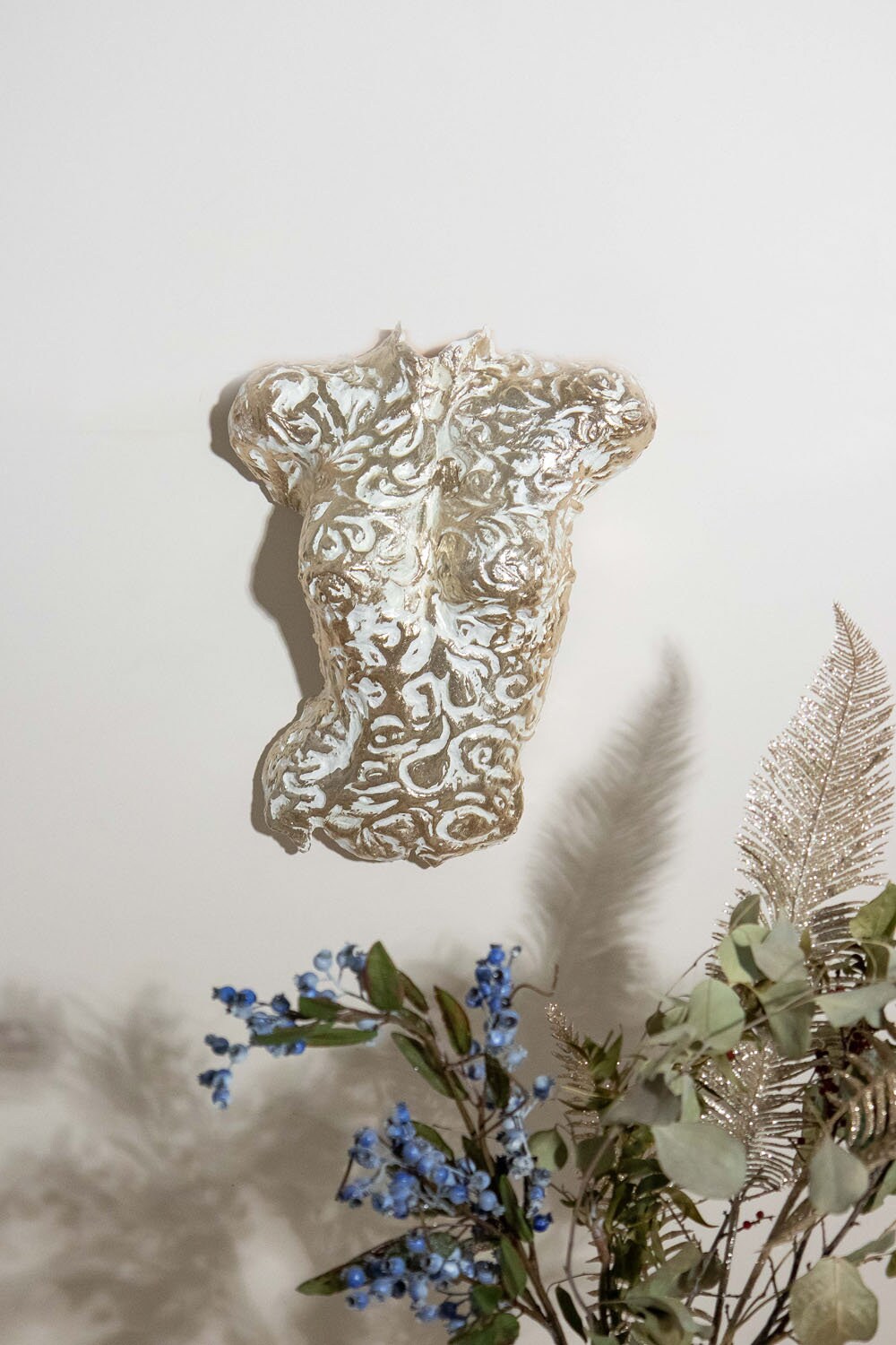 Life Size Wall Art Sculpture, Woman Torso. Original Sculpture. Female ...