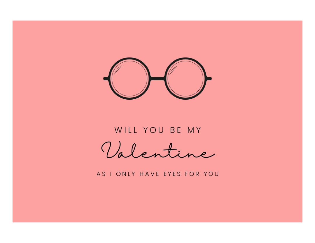 Printable Valentines Card Happy Valentines Card Digital Valentines Card ...