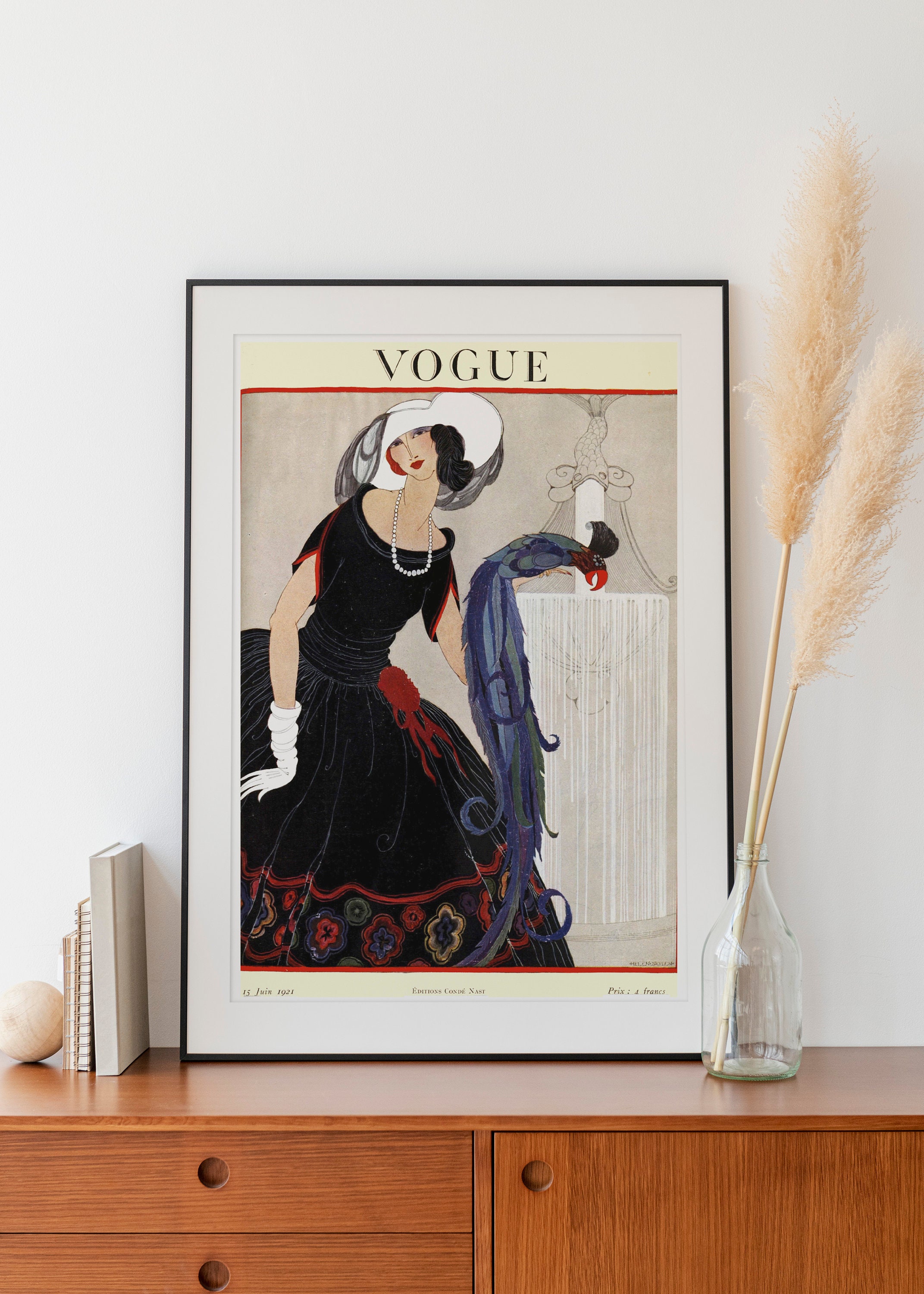 Set of 9 Vogue Fashion 1920s Century Magazine Cover Poster Print ...