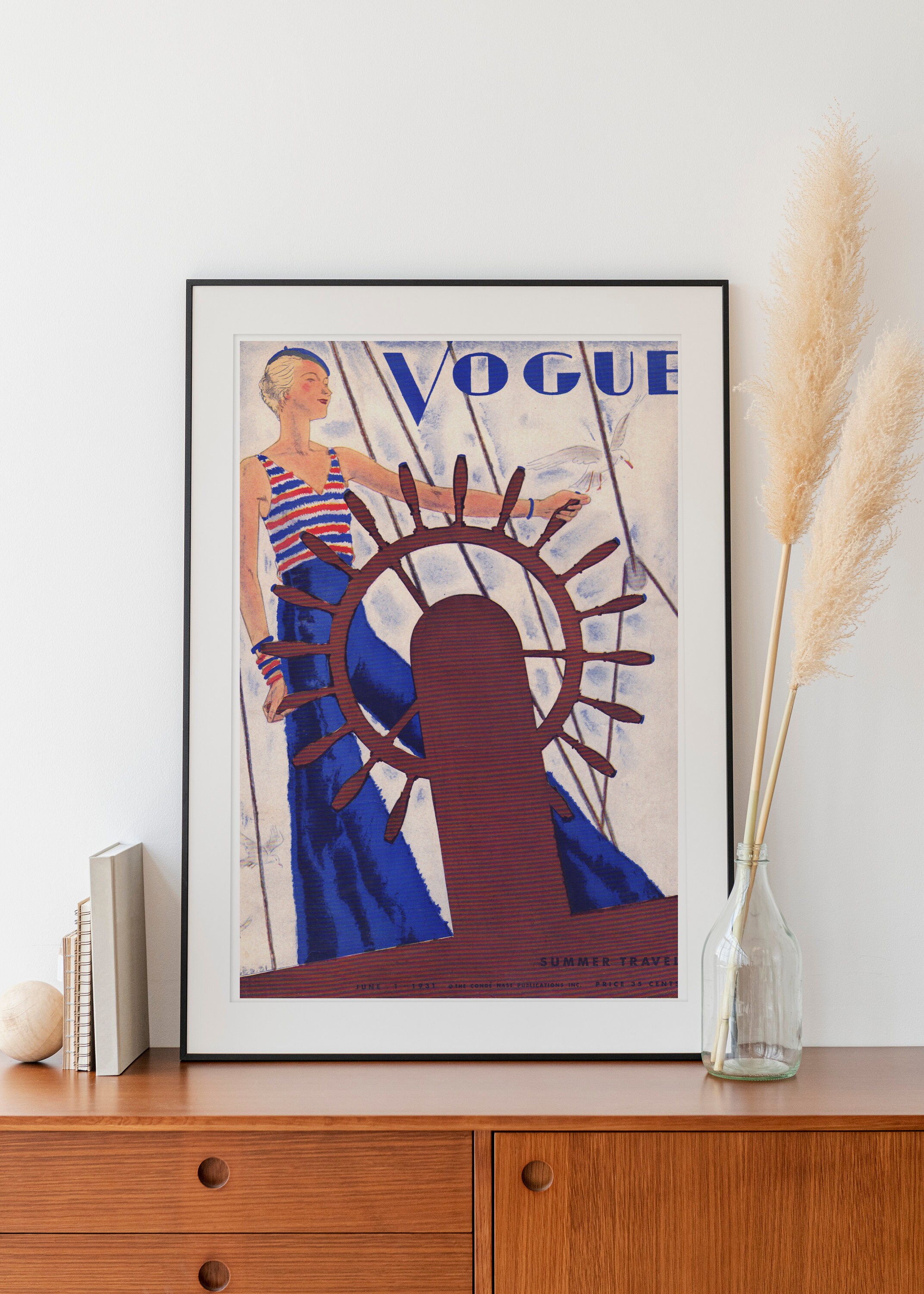 Set of 9 Vogue Fashion 1920s Century Magazine Cover Poster Print ...