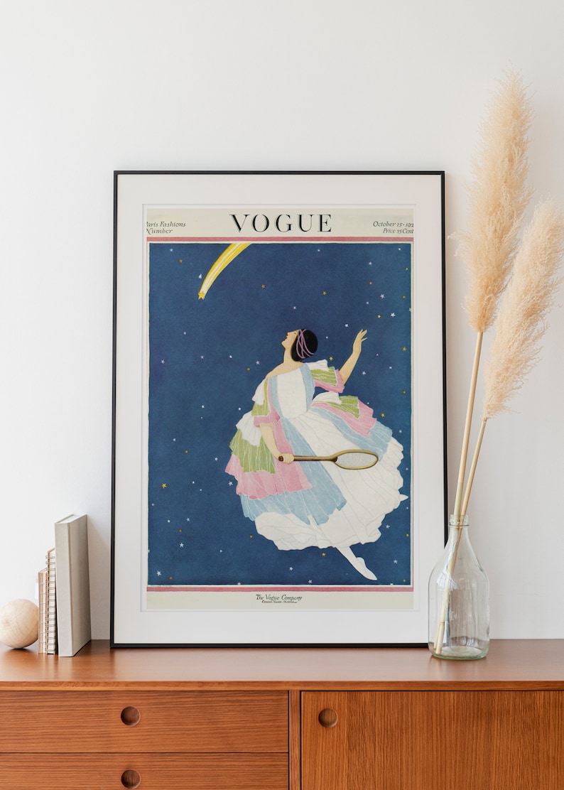 Set of 9 Vogue Fashion 1920s Century Magazine Cover Poster Print ...