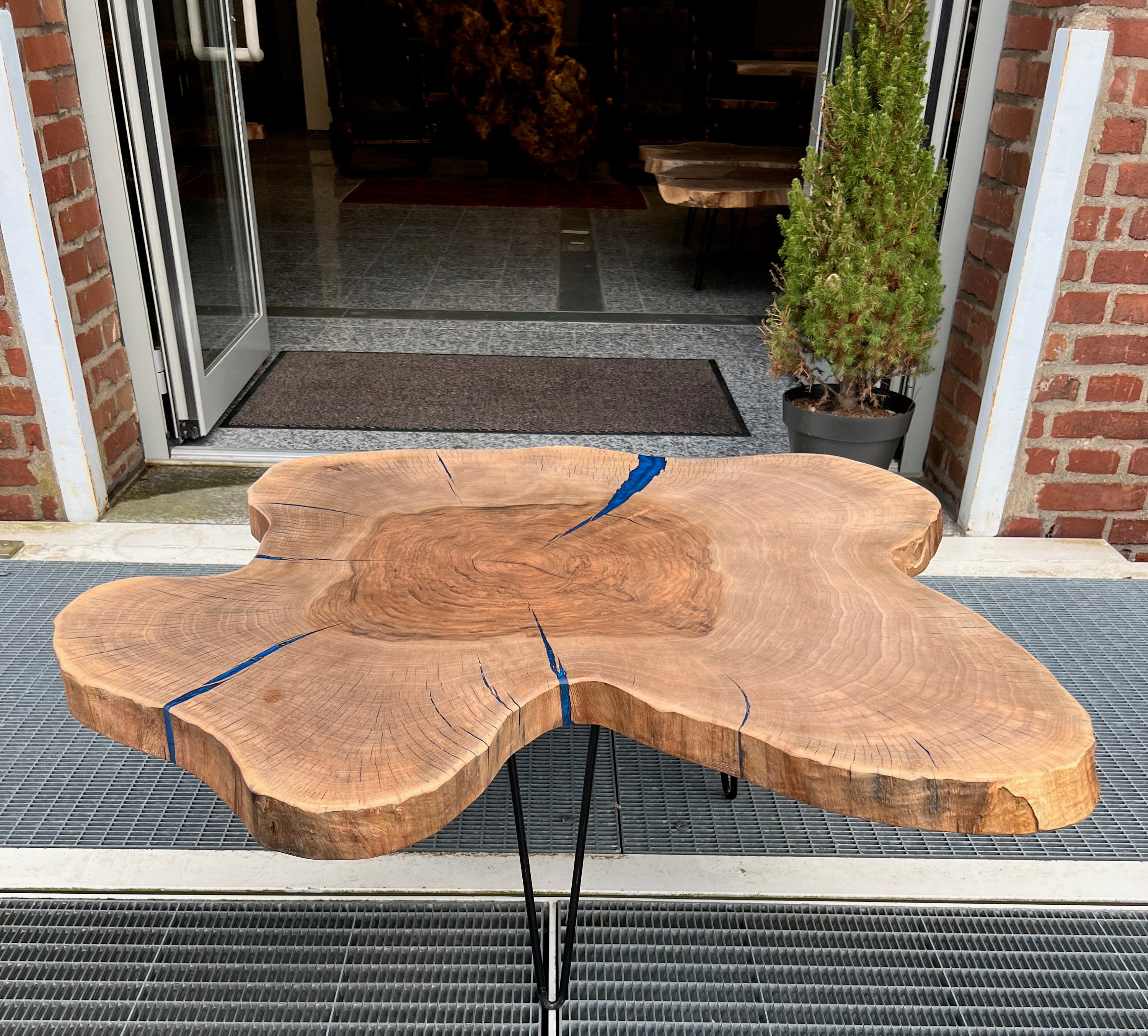 Dining Table / Side Table Made of Walnut Table Epoxy Resin - Etsy