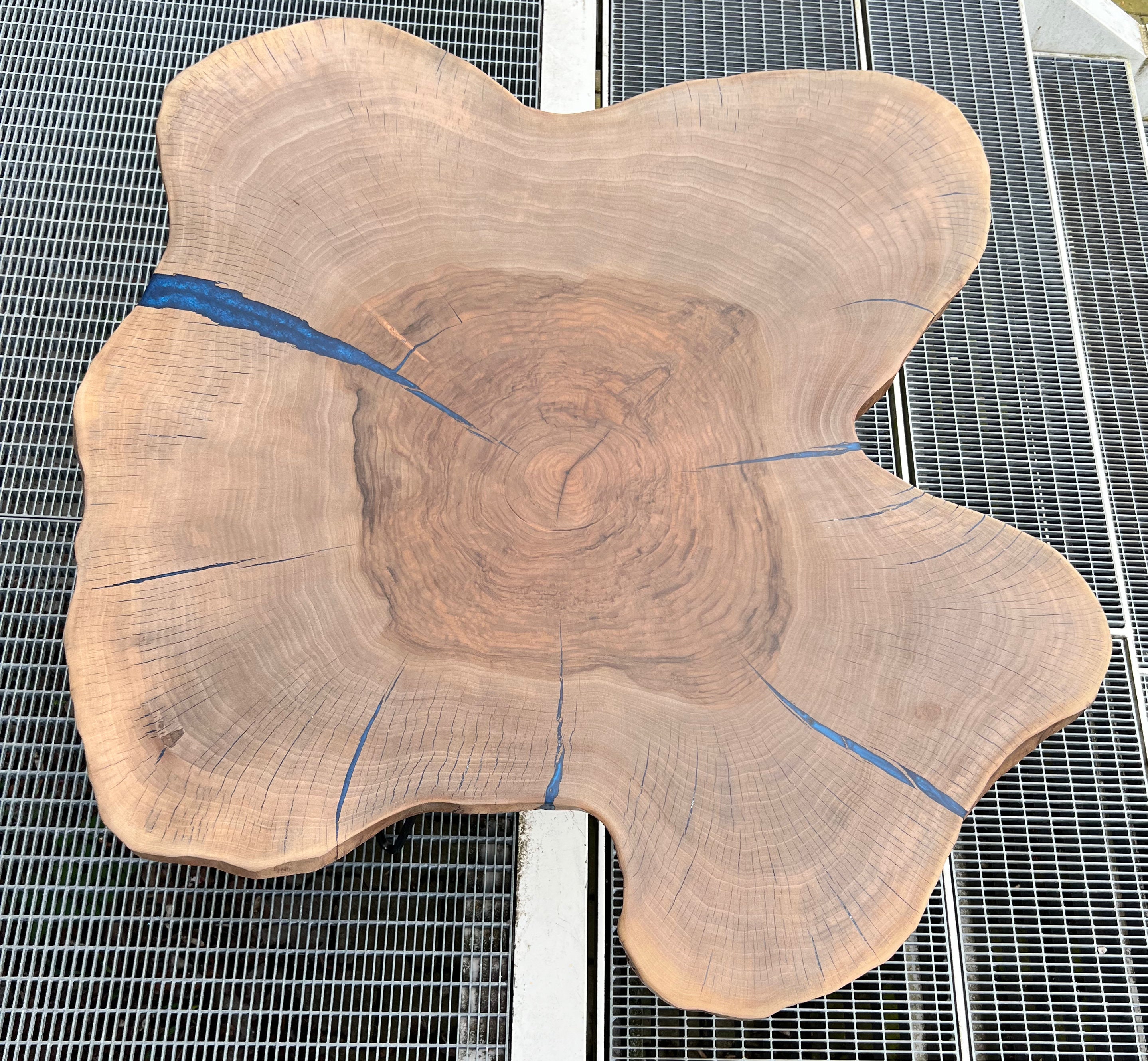 Dining Table / Side Table Made of Walnut Table Epoxy Resin - Etsy