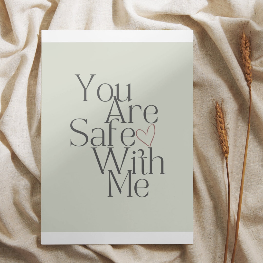 Safe Space Quote Digital Art Print- Printable Acceptance Quote Foyer ...