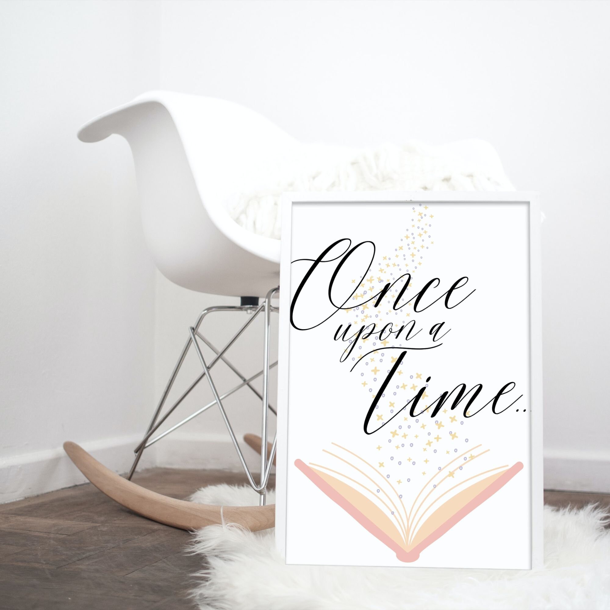 Reading Nook Set Digital Art Print- Once Upon A Time the End Instant ...
