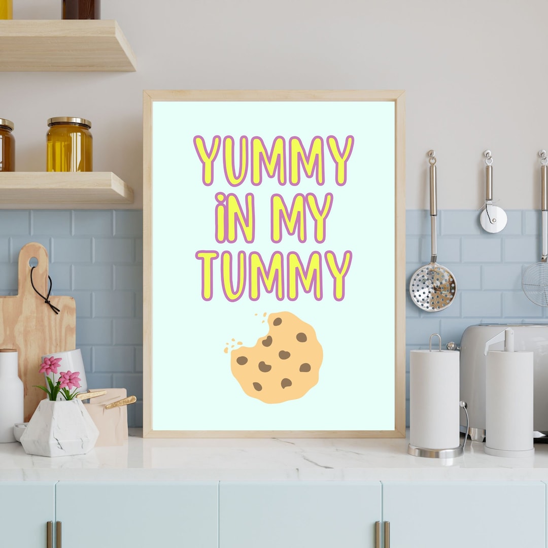 Yummy Funny Kitchen Art Print- Printable Cookie Decor- INSTANT DOWNLOAD ...