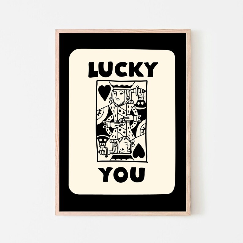 Popular Retro Card Set of 6,aesthetic Print, Dice Roll Poster, Lucky ...