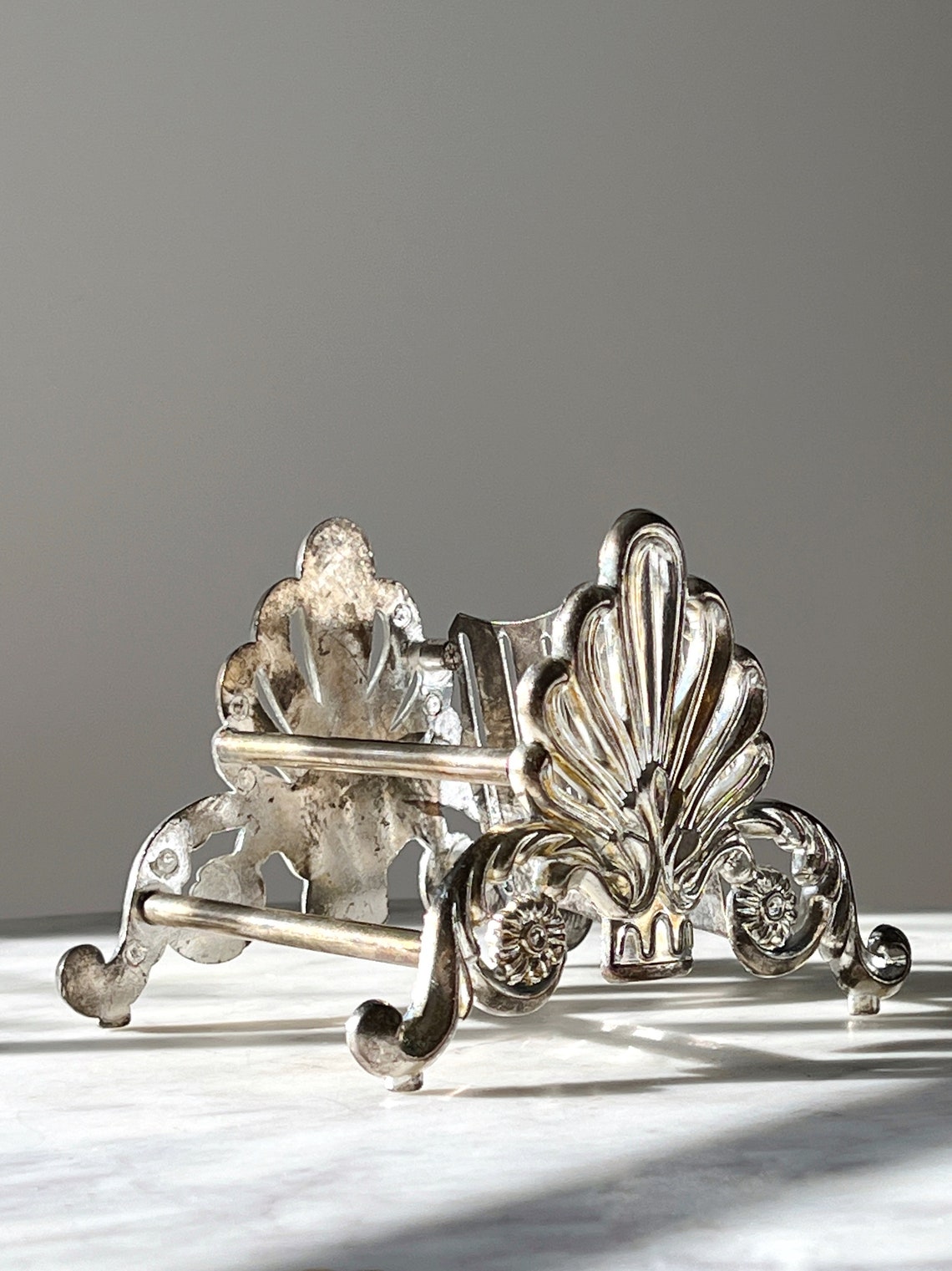 Vintage Italian Silverplate Knife Holder Vintage Victorian Utensil ...