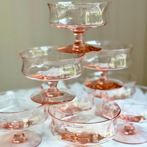 Pink Glassware - Etsy