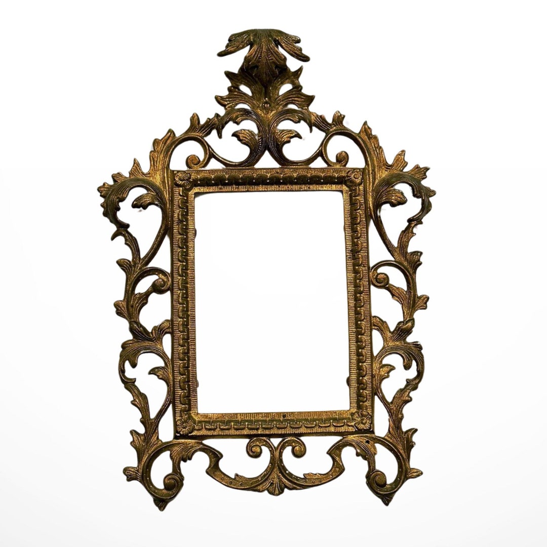 Antique Victorian Brass Picture Frames