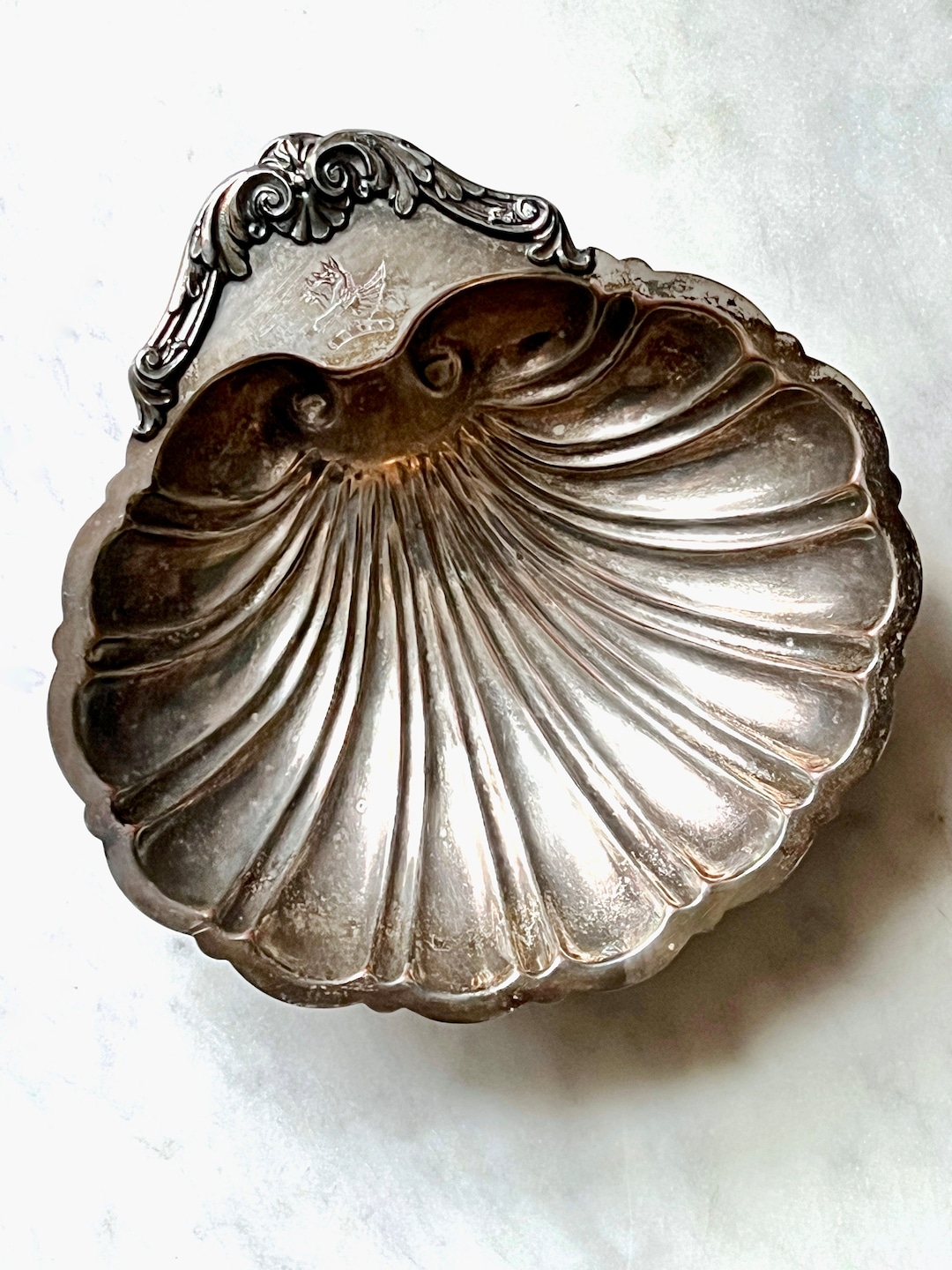 Antique Silver Plated Clam Shell Dish S.fielding & Co. 1825-1917 ...