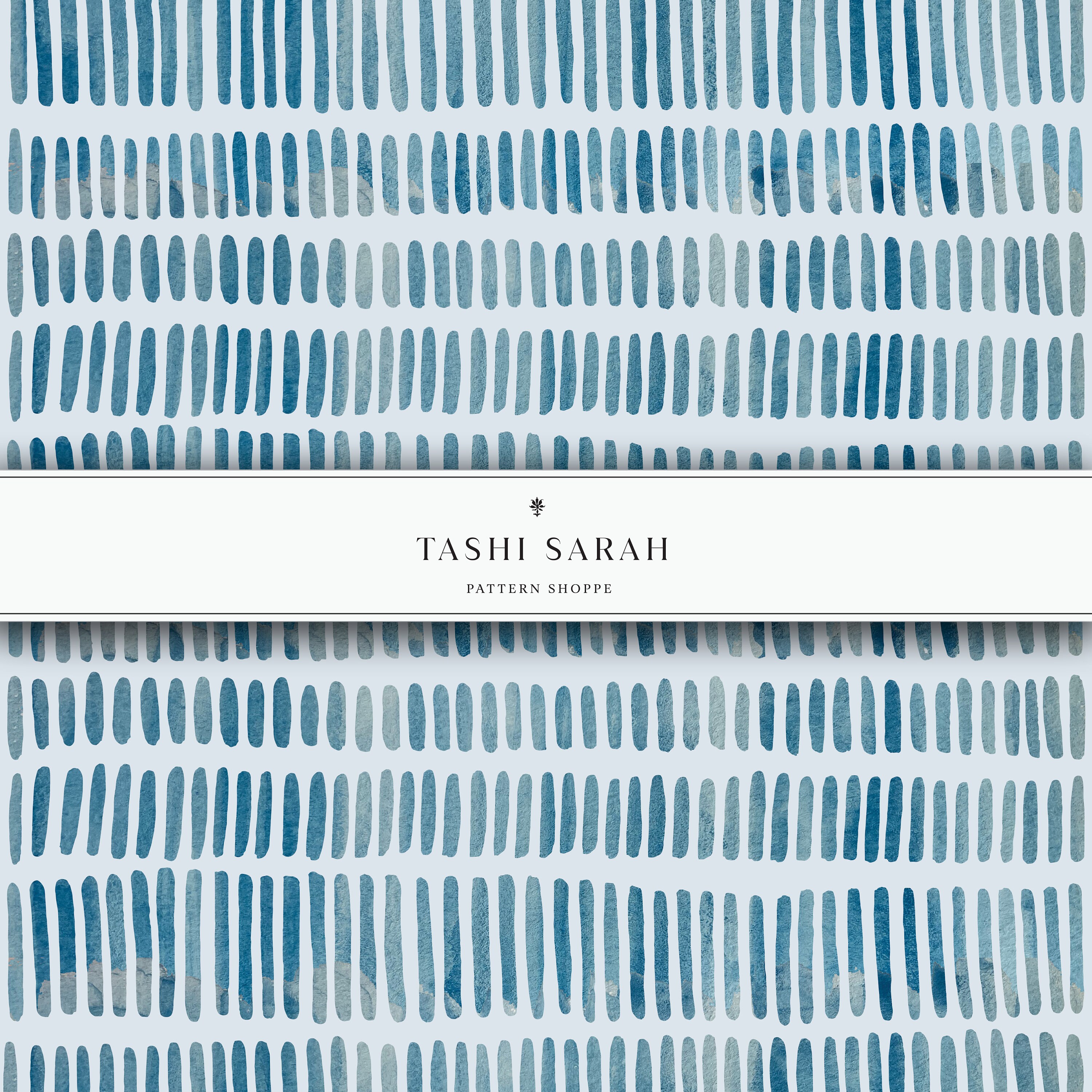 MIRAMAR Blue Coastal Pattern, Ocean Pattern, Watercolor Pattern ...