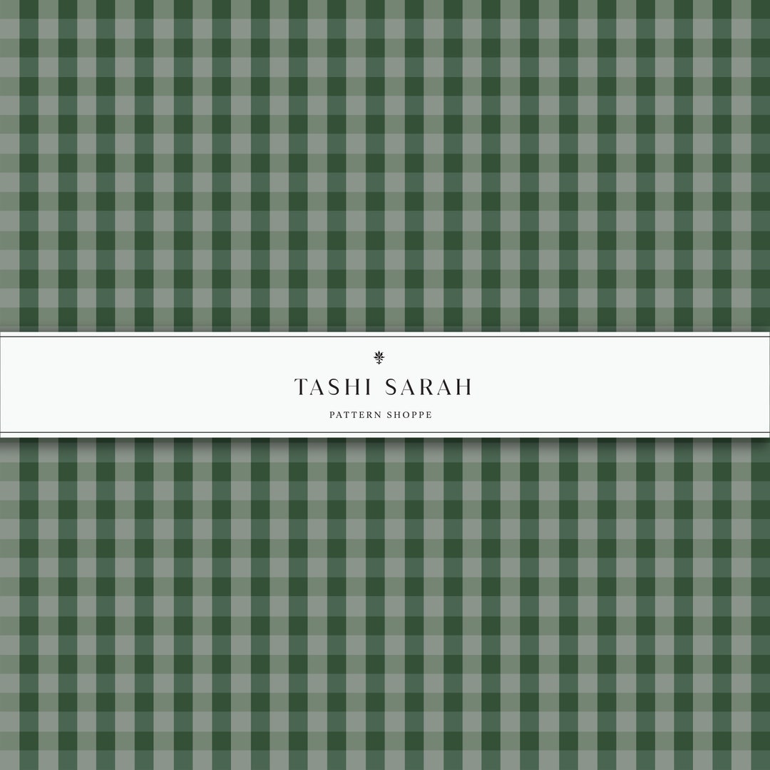 HOLIDAY GREEN Gingham Pattern, Gingham, Fabric File, Vintage, Seamless ...