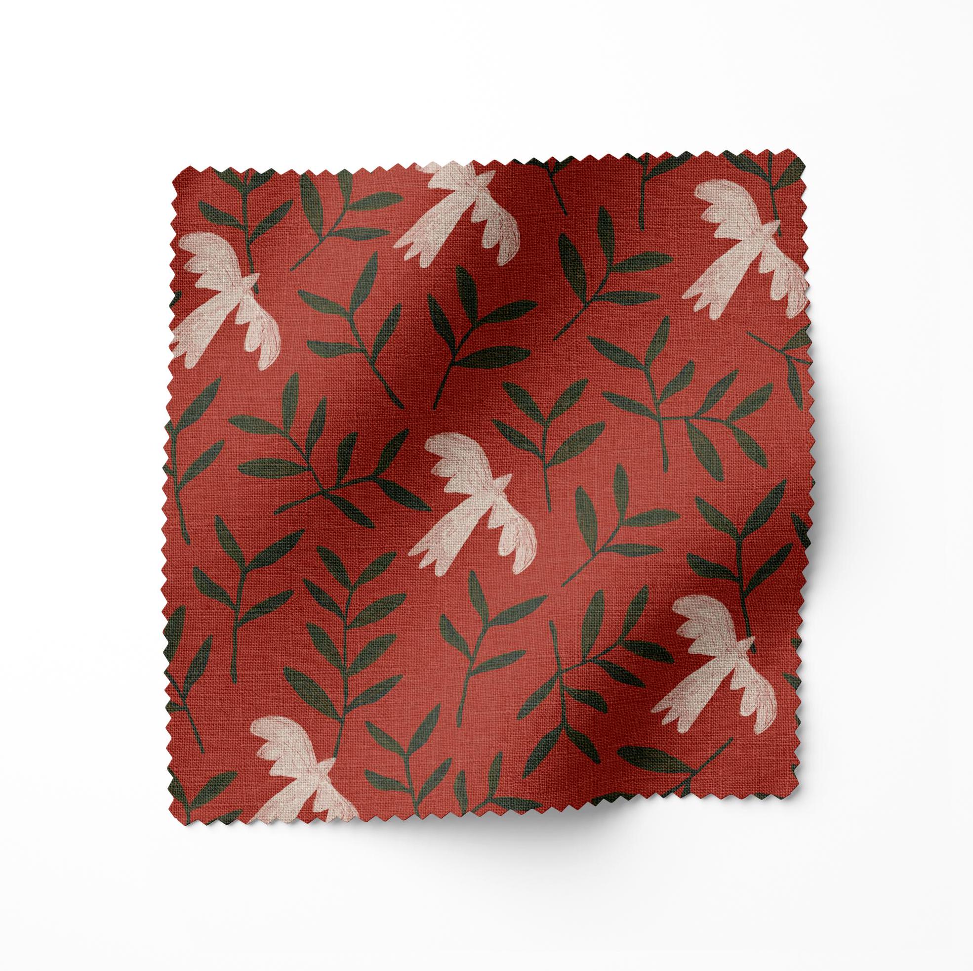 DOVES Hand Painted Watercolor Print Pattern, Red, Holiday, Seamless ...
