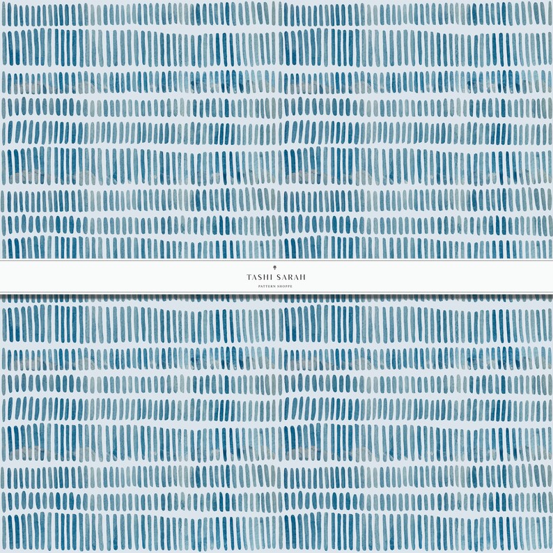 MIRAMAR Blue Coastal Pattern, Ocean Pattern, Watercolor Pattern ...