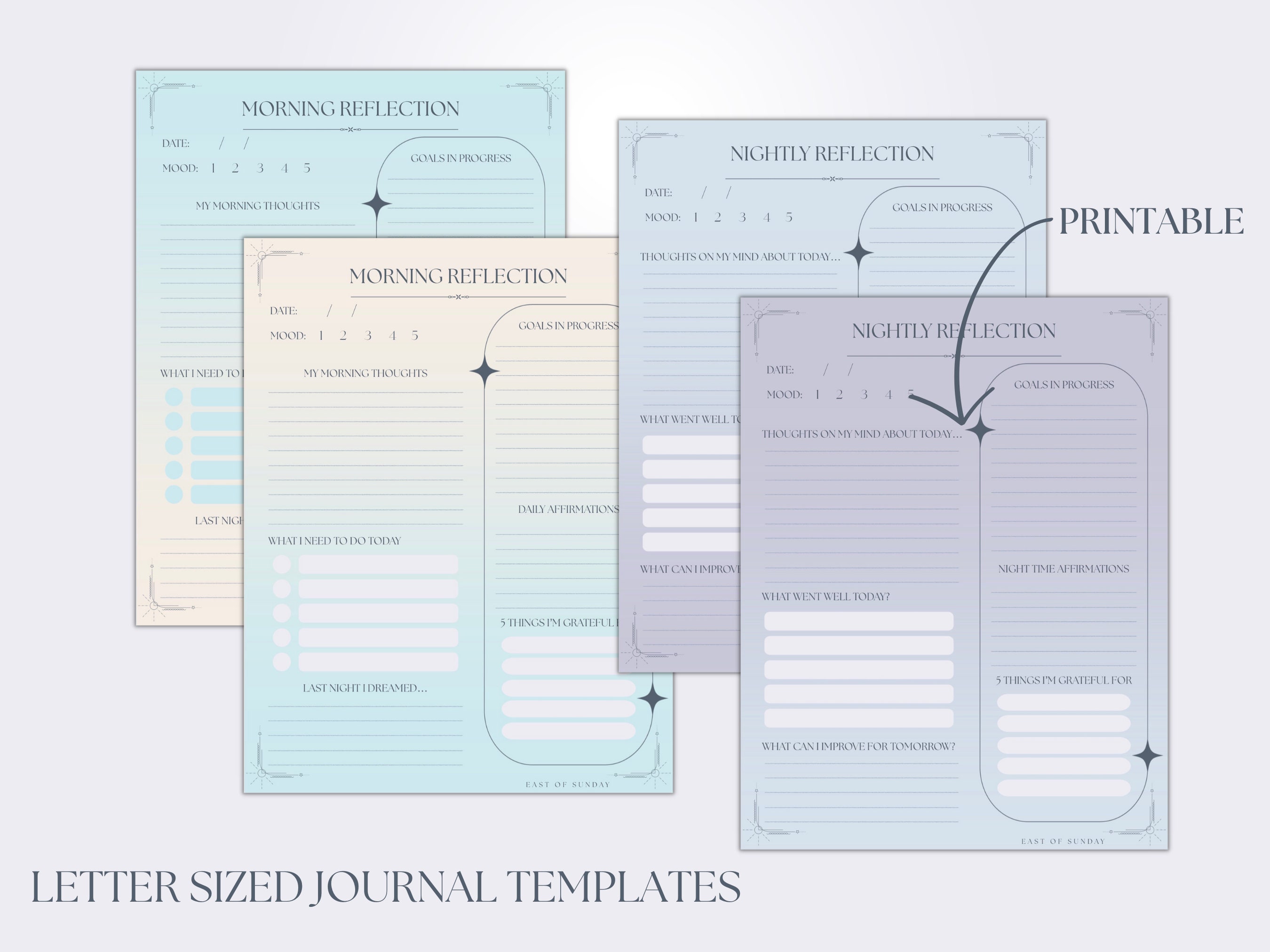 Daily Reflection Journal Stickers Digital Stickers, Goodnotes File ...