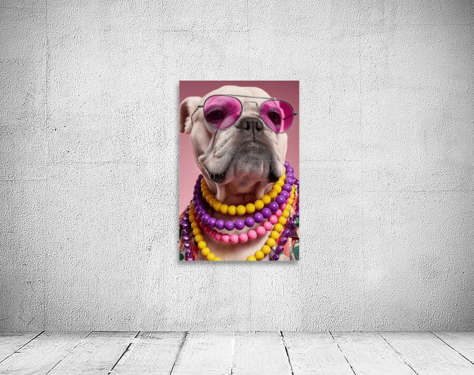 Mardi Gras Bulldog Art Print: Carnival Pet Decor (digital Download - Etsy