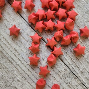 Solid Red 100 Pack Hand Folded 3D Origami Paper Stars. Japanese Origami ...
