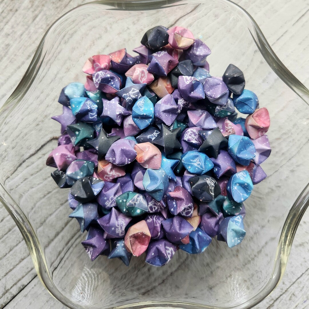 Galaxy 100 Pack Origami Folded Stars. Celestial|horoscope|milkyway ...