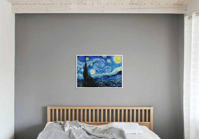 Night Sky Art Print Digital Download Nighttime Scenery Wall - Etsy