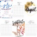 Digital and Printable Monthly Calendar - Etsy