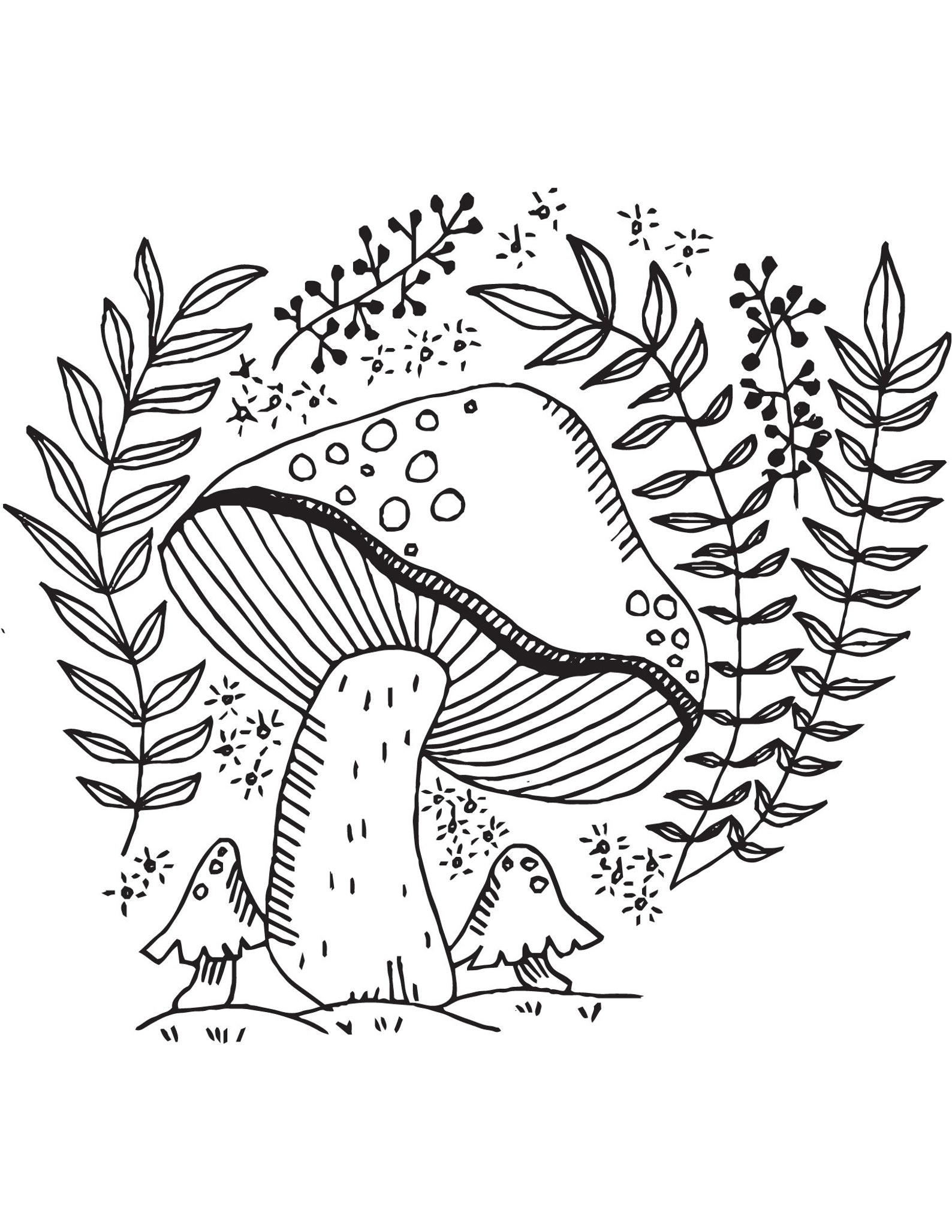 Printable Mushroom Coloring Book - Etsy