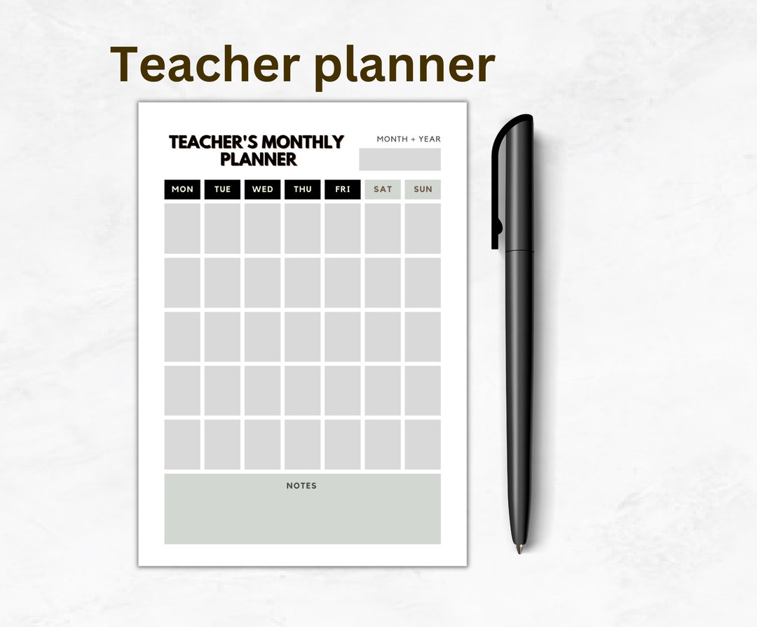 Printable Teacher Planner,2023 Teacher Planner, Digital Planner ...