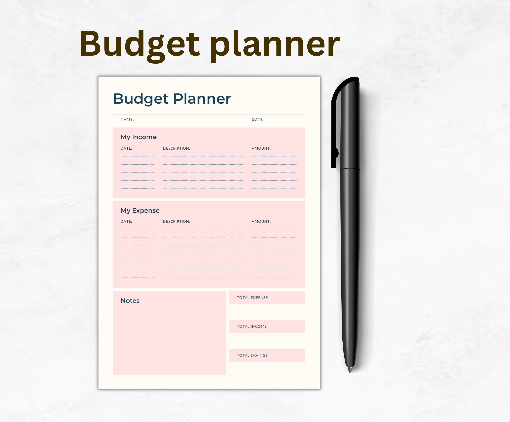 Printable Monthly Budget Planner, 2023 Budget Planner, Digital Planner ...