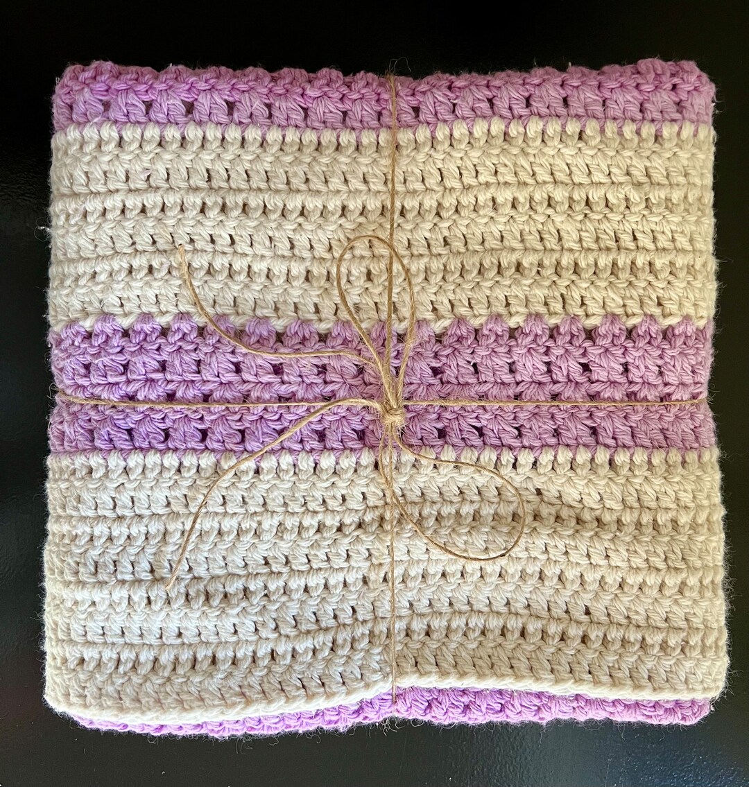 The Lua Baby Blanket Hand-crocheted Cotton Blanket - Etsy