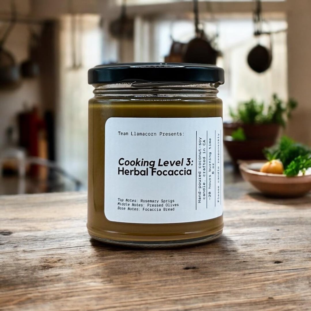Cooking Level 3: Herbal Focaccia- Sims 4 Inspired Coconut Soy Wax 8oz ...